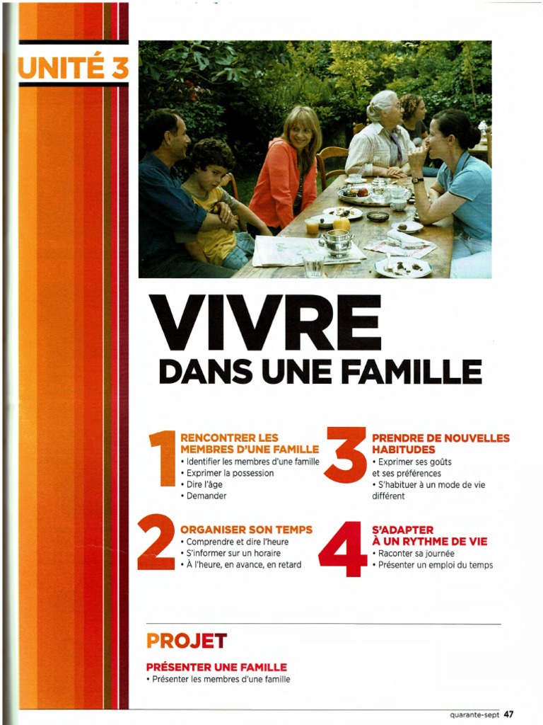 Présenter les membres d'une famille | PDF | Loisirs