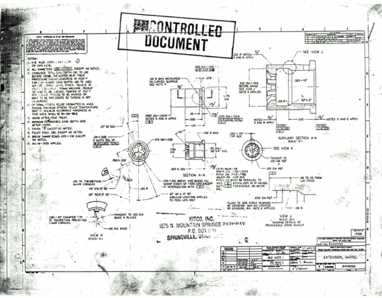 FN Fal Reciever Blueprint Assembled | PDF
