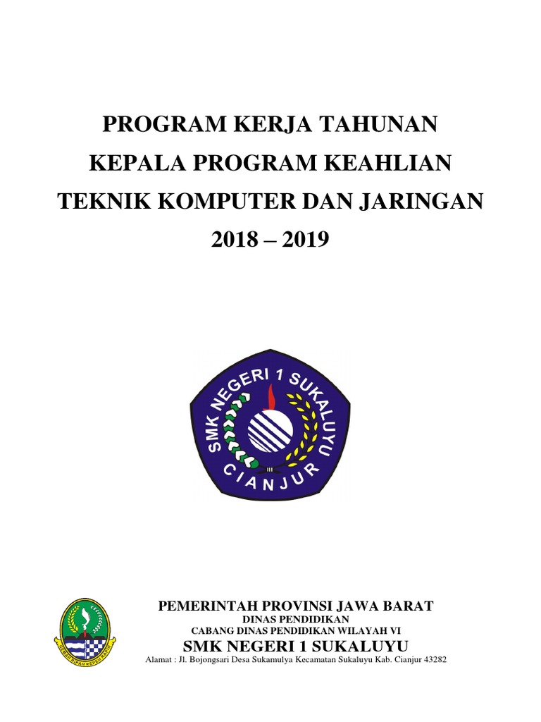 Program Kerja Tahunan TKJ | PDF