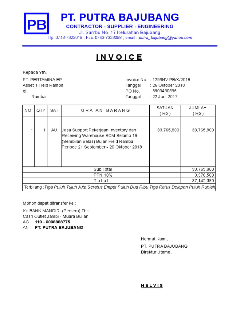 Invoice Dan Kwitansi | PDF