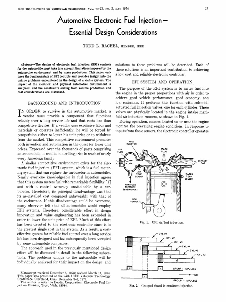 Automotive Electronic Fuel Injection Essential Design Considerations ...
