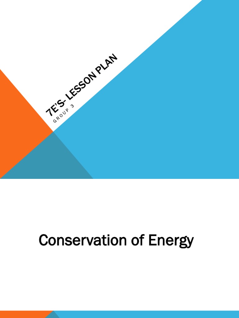 Conservation of Energy Lesson | PDF