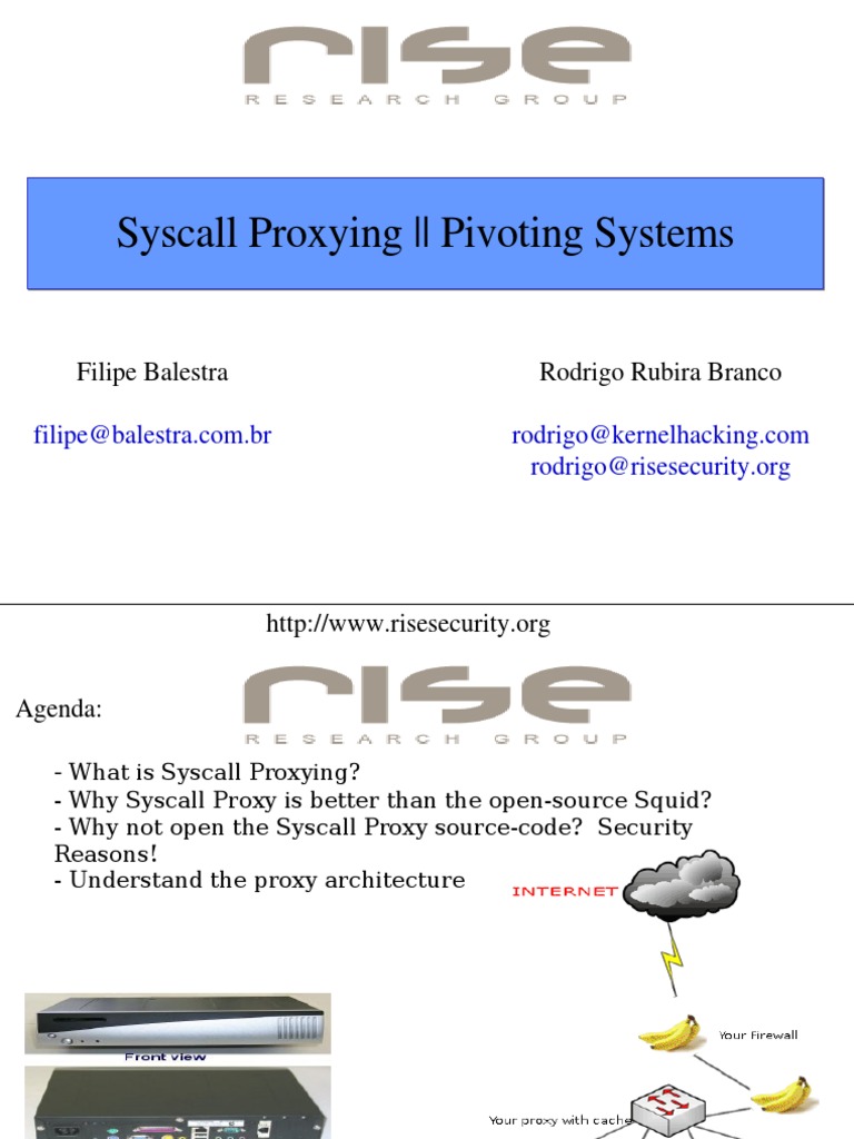 An Introduction to Syscall Proxying: Pivoting Systems Through Remote Execution Simulation | PDF ...