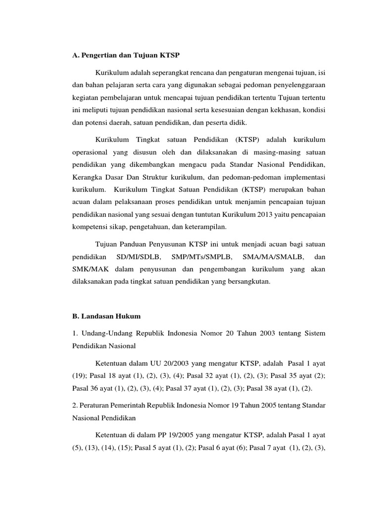 Resume BDP KTSP | PDF