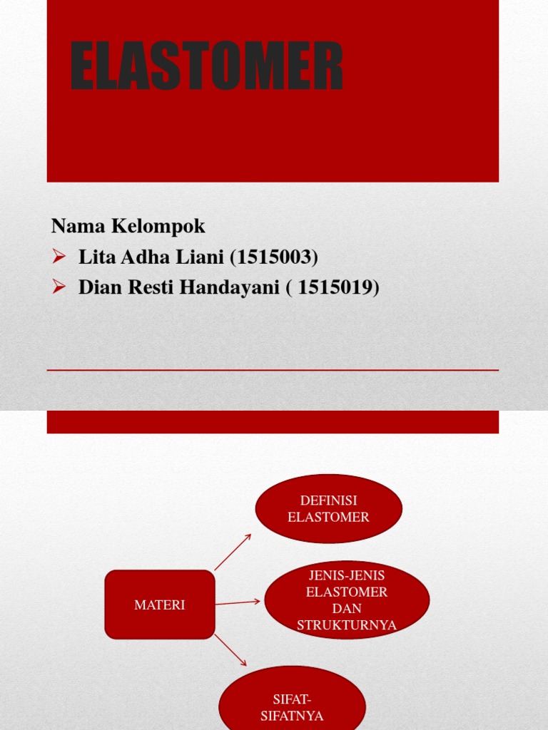 Jenis dan Sifat Elastomer Sintetik | PDF