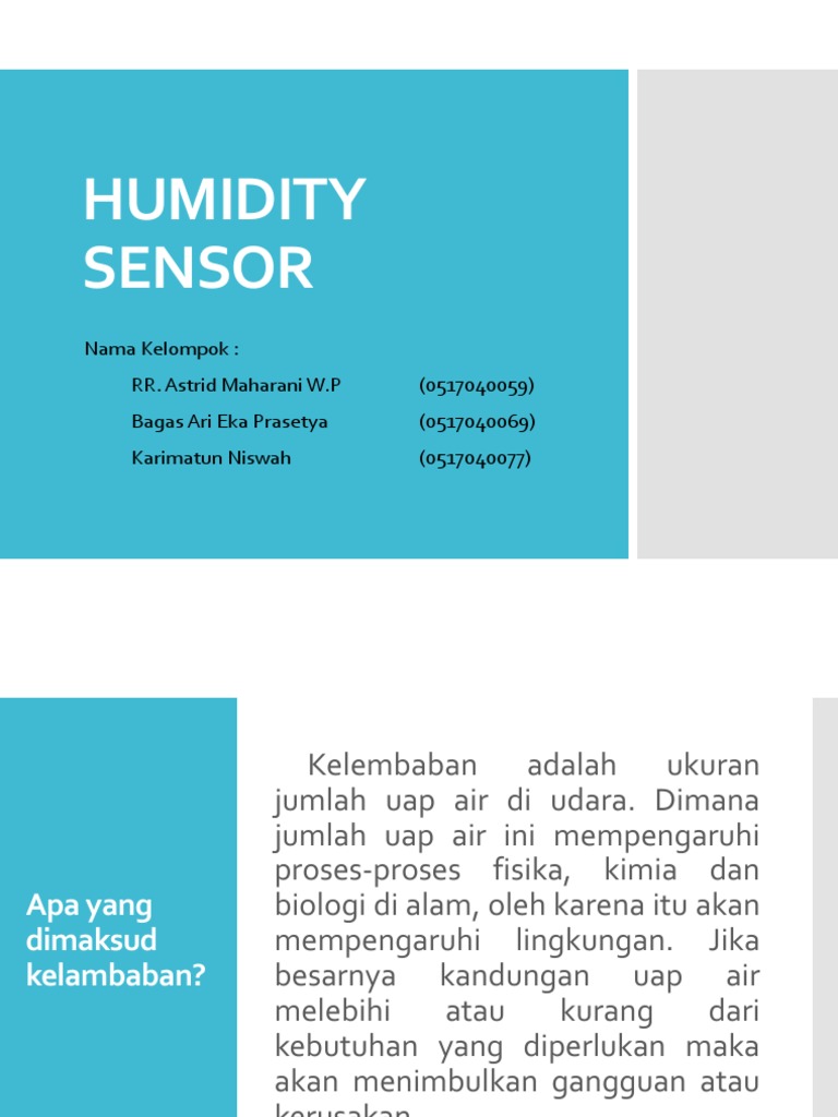 Humidity Sensor | PDF | Humidity | Sensor