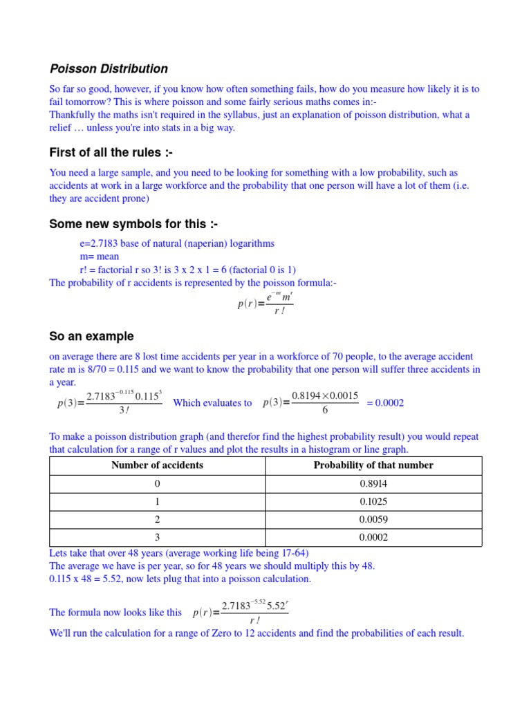 Poisson Distribution | PDF | Poisson Distribution | Teaching Mathematics