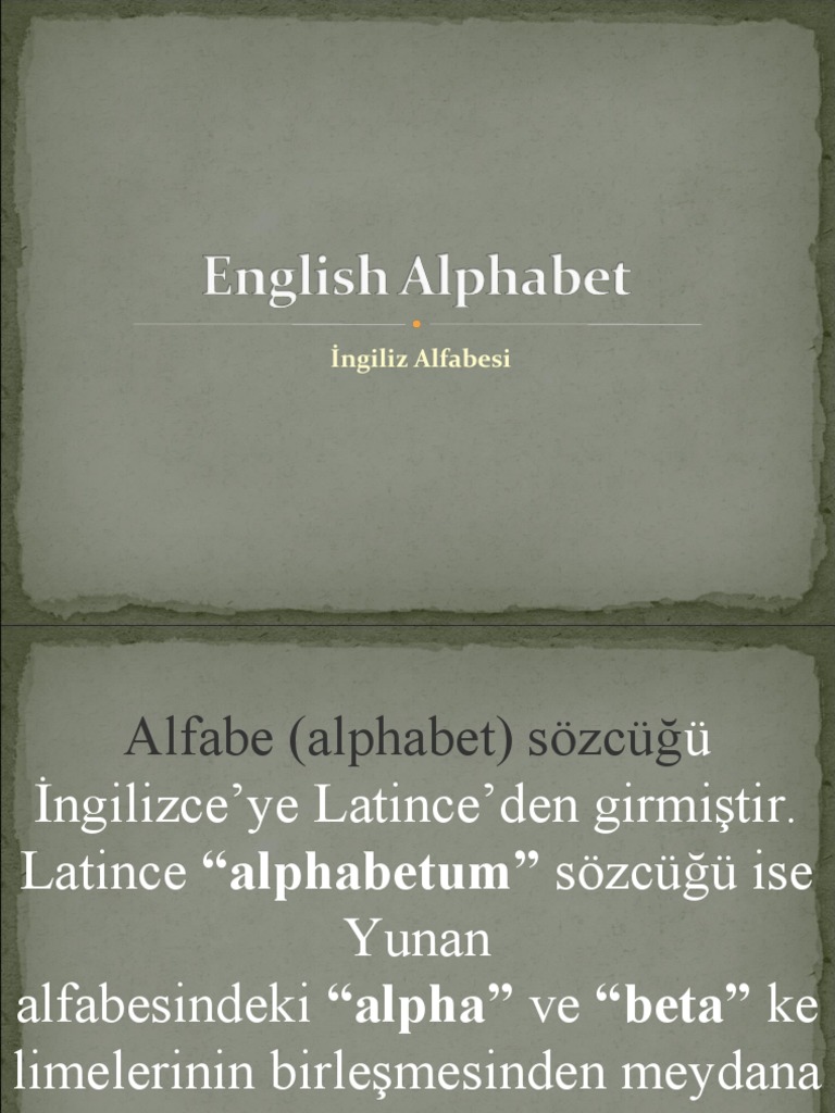 English Alphabet | PDF