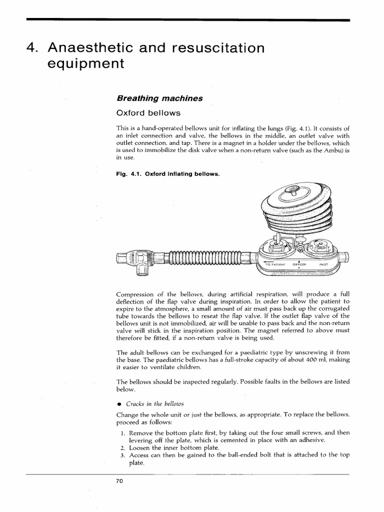 Breathing Machines (Bellows Ventilators) | PDF | Valve | Neonatal ...