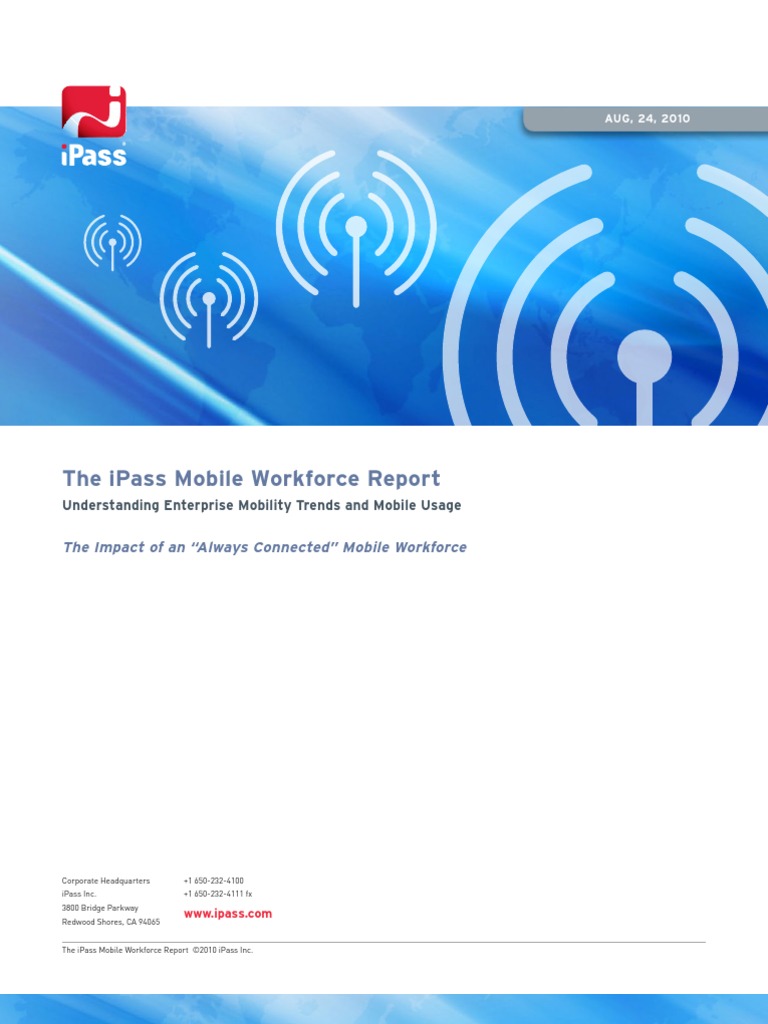The Ipass Mobile Workforce Report | PDF | Smartphone | Mobile Phones
