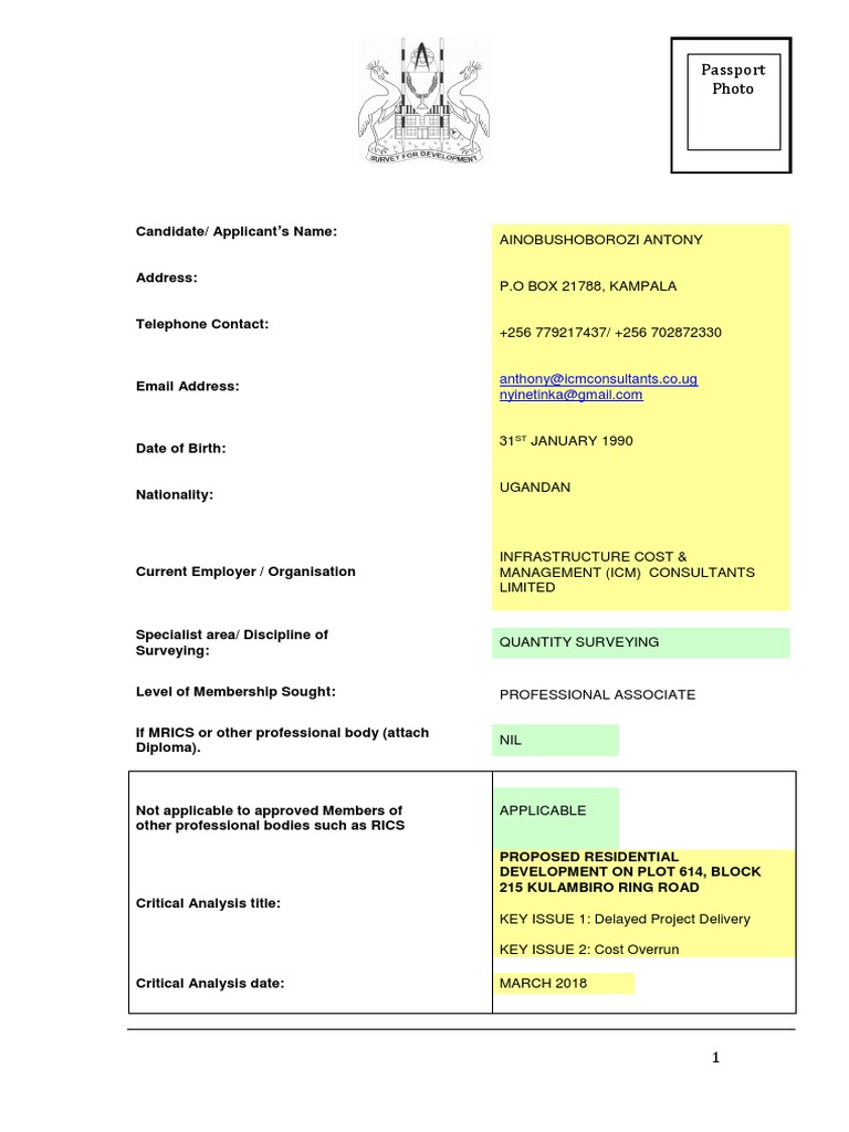 Isu Qs Professional Associate Application Form Antony Pdf 1015