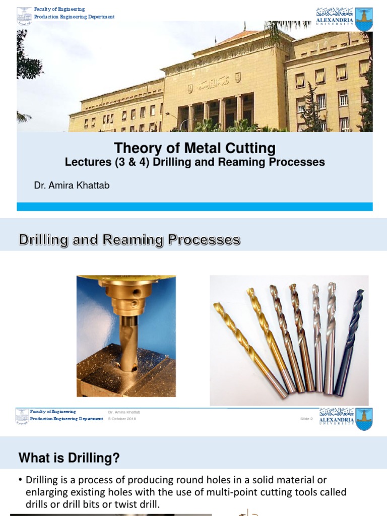Drilling vs. Reaming Processes Explained | PDF | Drilling | Drill