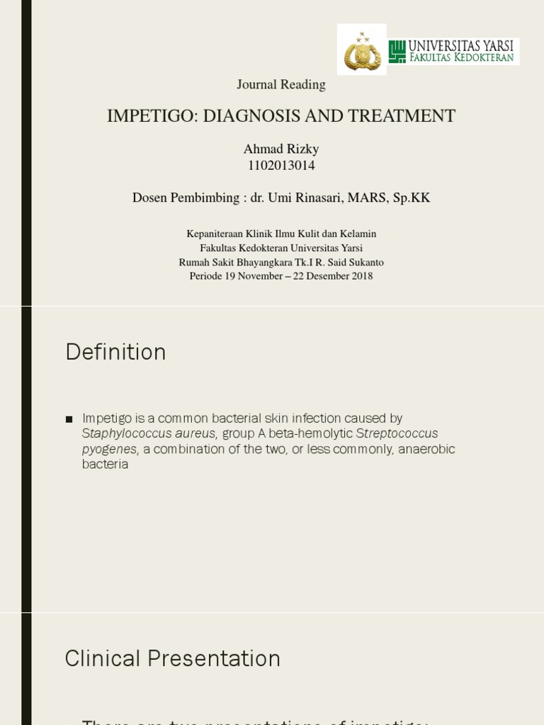 Impetigo | PDF | Topical Medication | Staphylococcus Aureus