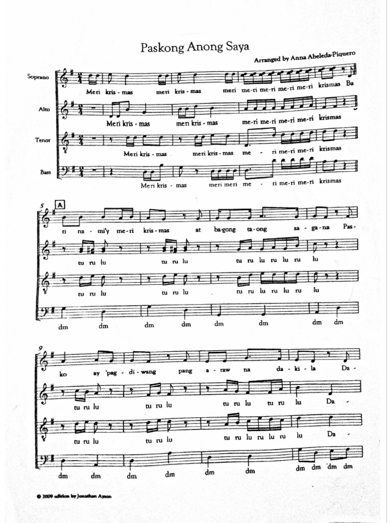 Paskong Anong Saya (2009) PDF | PDF