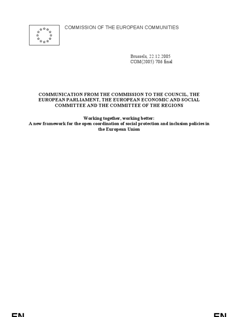 Social Inclusion Framework | PDF | Social Exclusion | European Union