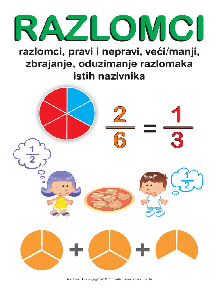 Razlomci 1 | PDF