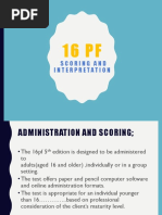 The 16PF Personality Questionnaire - Final | PDF | Tests | Psychology