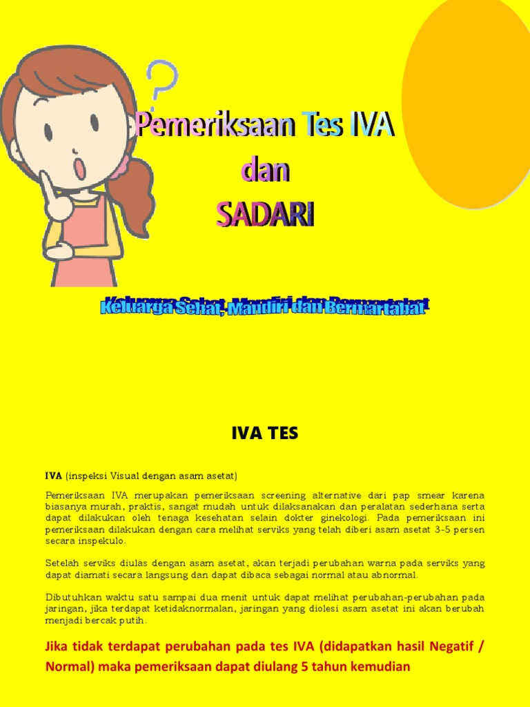 Tes IVA: Skrining Serviks Praktis dan Murah | PDF