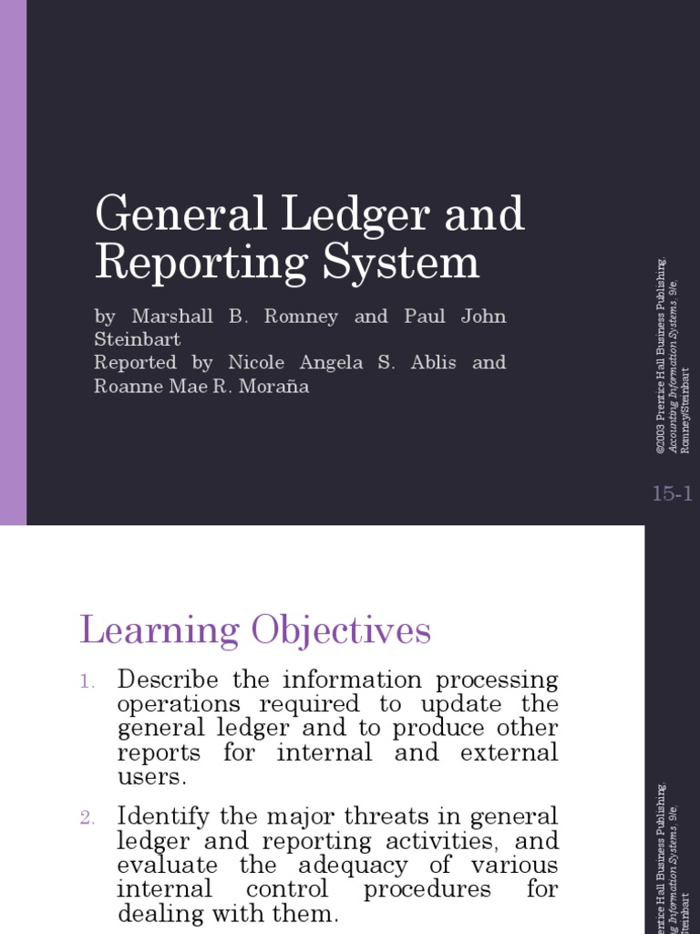 General Ledger and Reporting System | PDF | Data Warehouse ...