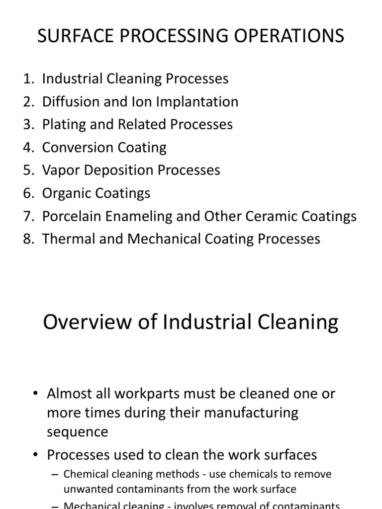 Surface Finishing Operations | PDF | Corrosion | Galvanization
