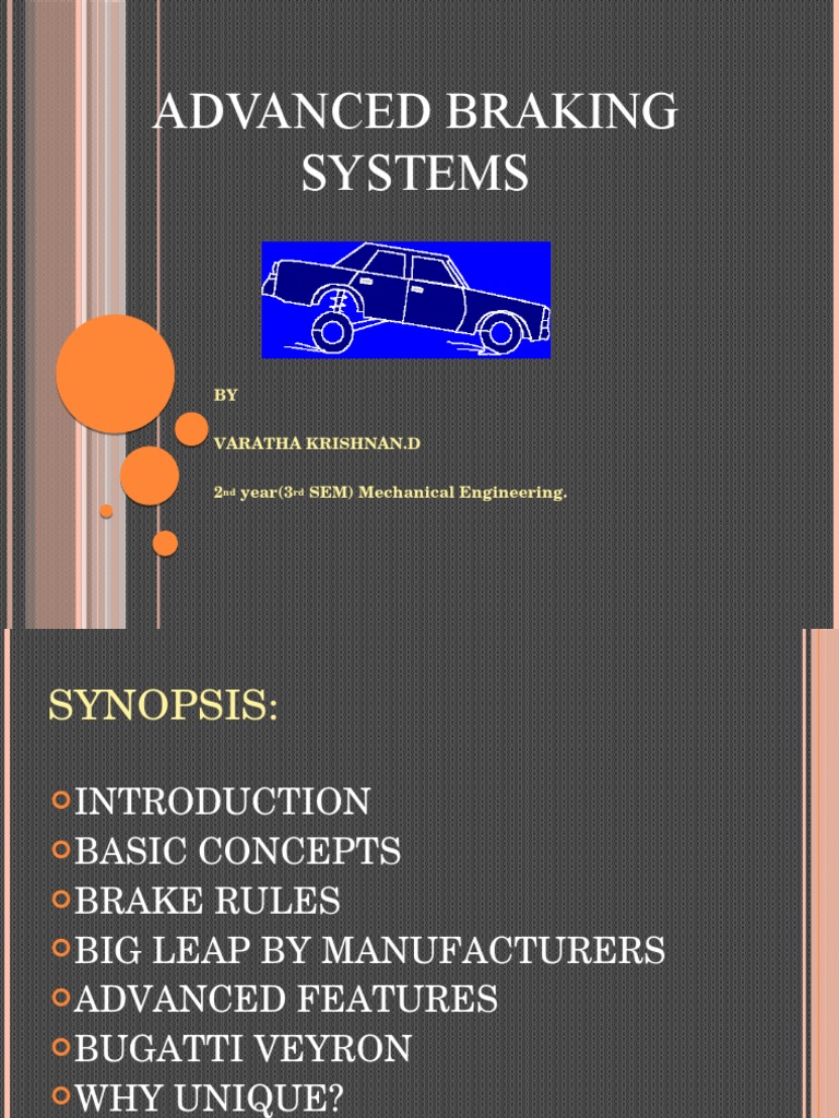 Advanced Braking Systems Overview | PDF | Brake | Anti Lock Braking System