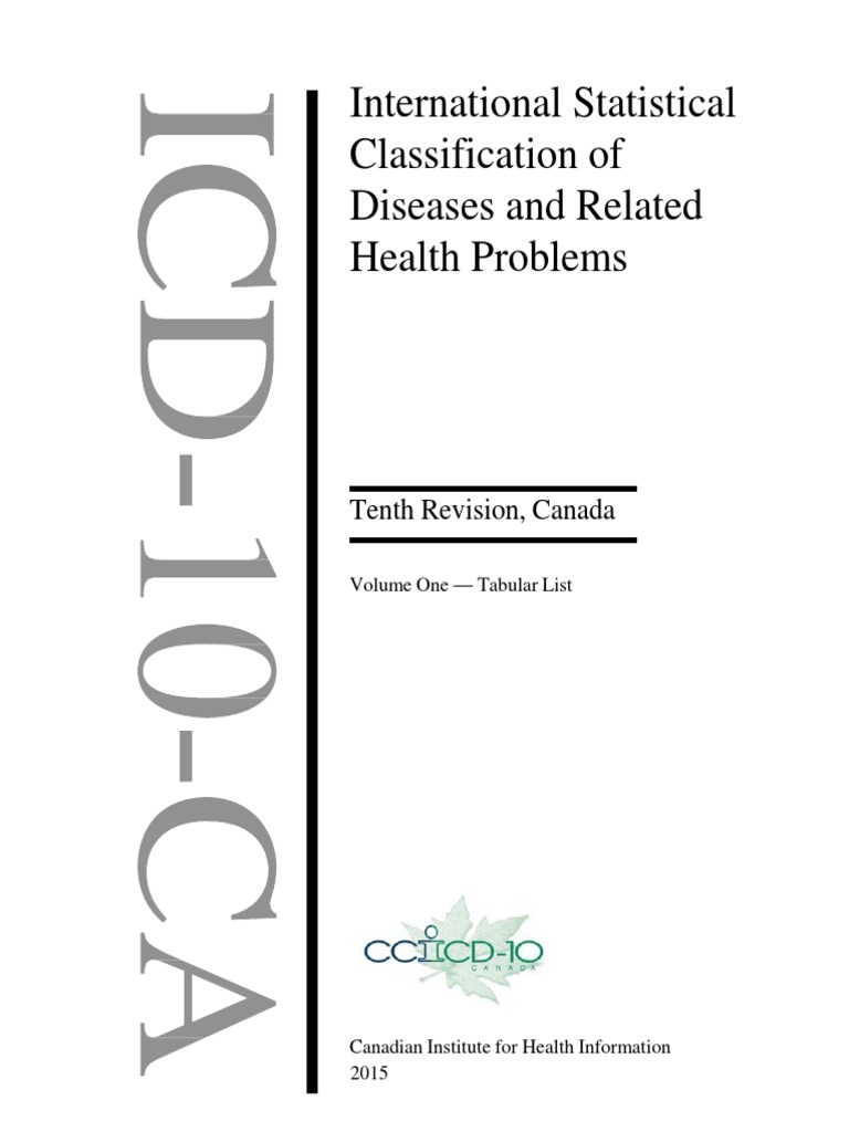 Icd Volume One 2015 en PDF | PDF | International Statistical ...