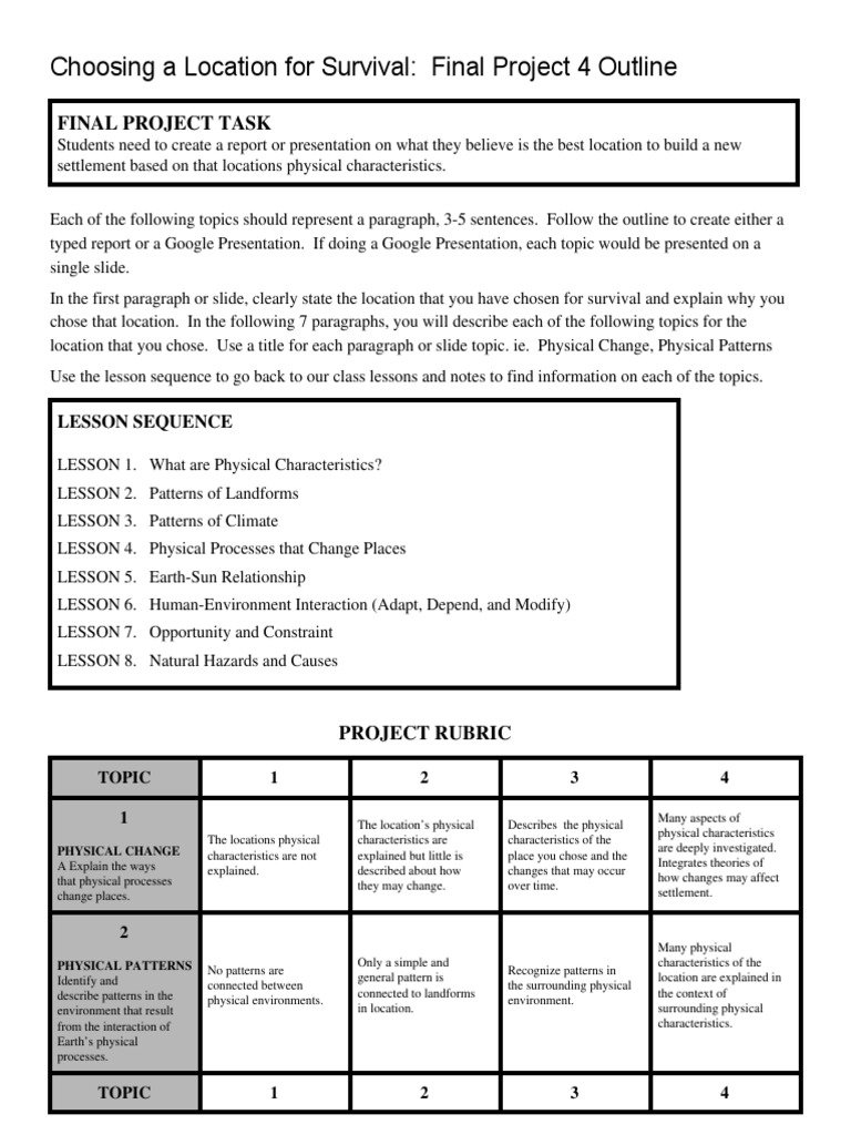 Final Project Handout | PDF | Hazards | Natural Environment