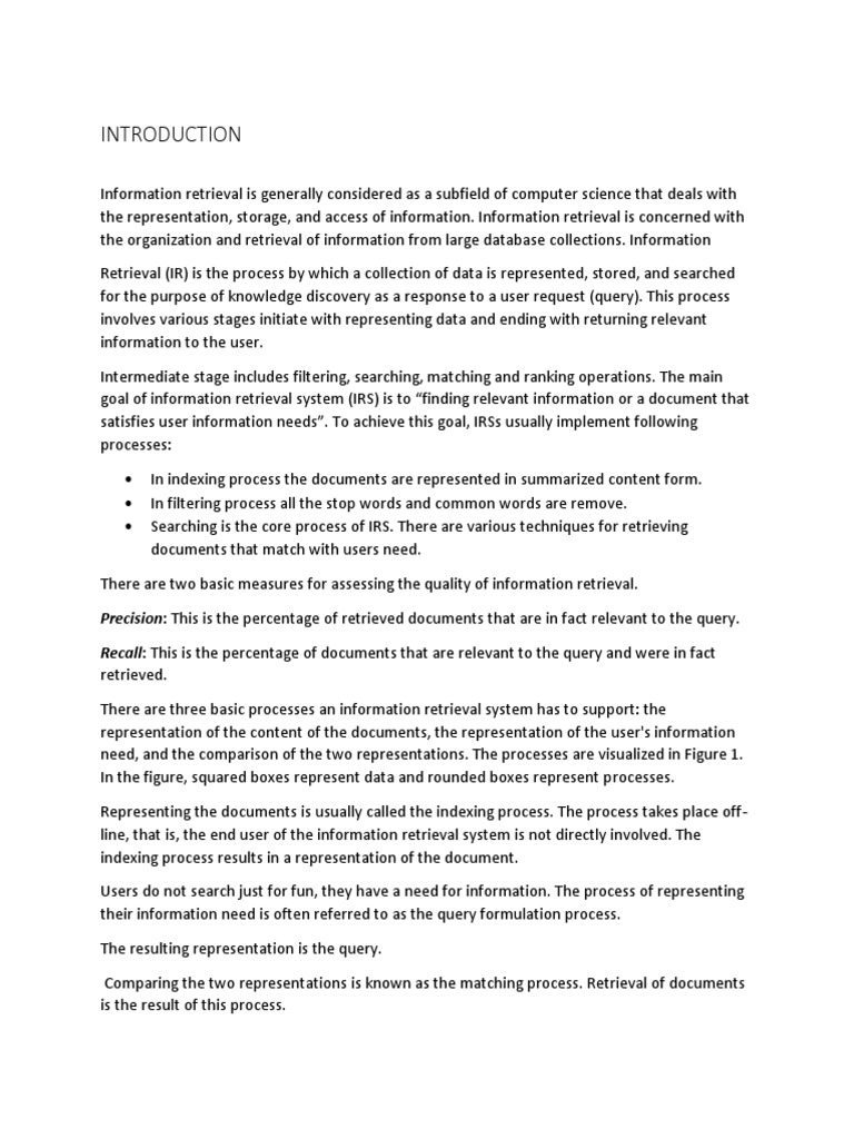 Information Retrieval | PDF | Information Retrieval | Boolean Algebra