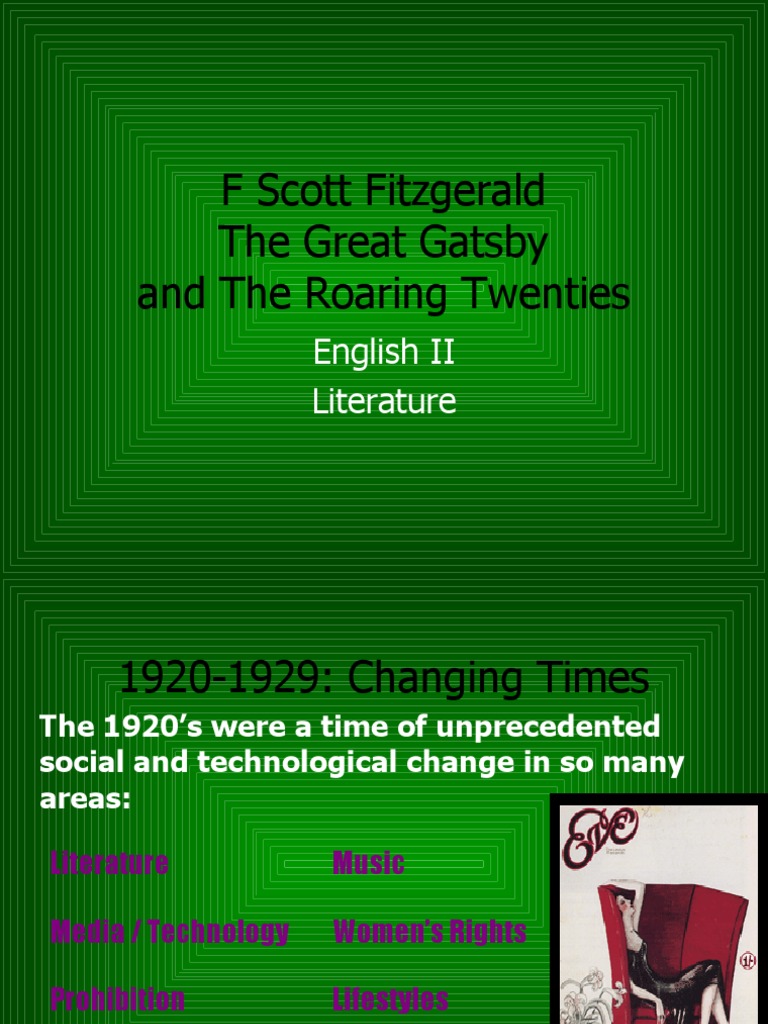 The Roaring Twenties: Culture & Change | PDF | Zelda Fitzgerald | F ...