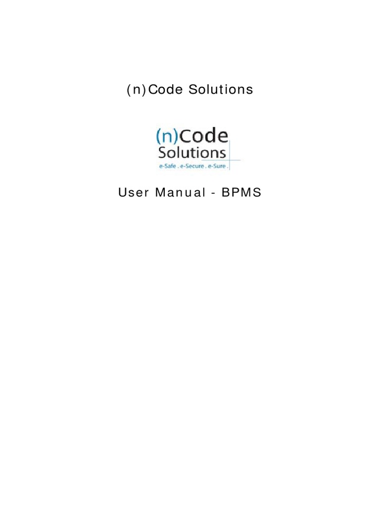 BPMS User Manual | PDF | Business Process Management | Login