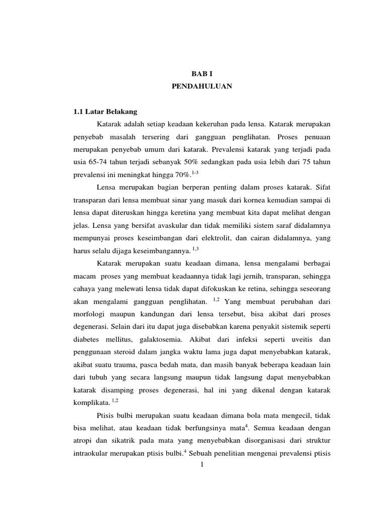 CRS Katarak Komplikata + Ptisis Bulbi Os | PDF