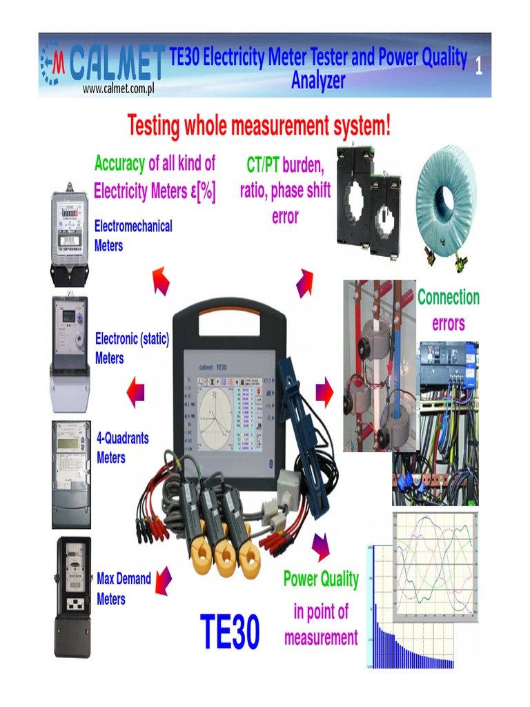 TE30 Electricity Meter Tester and Power Quality Analyzer Presentation ...