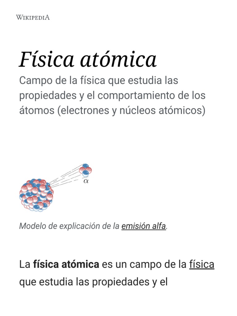 Física atómica | PDF