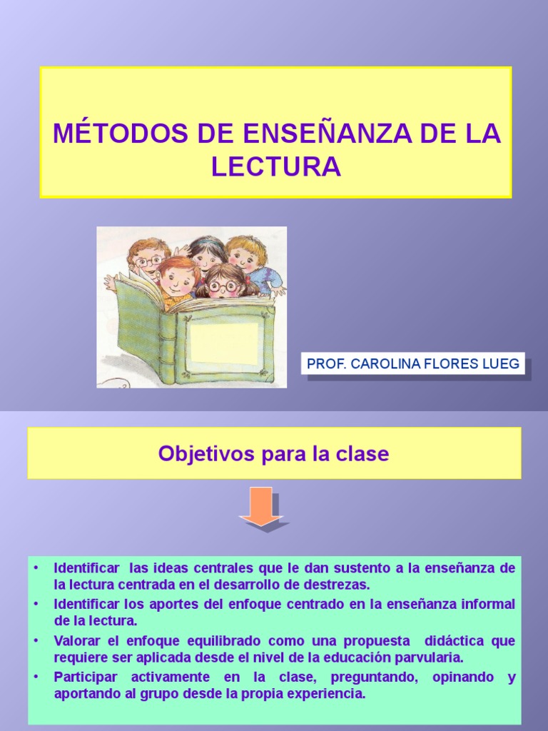 Métodos de Enseñanza A La Lectura, 2612 | PDF | Maestros | Aprendizaje