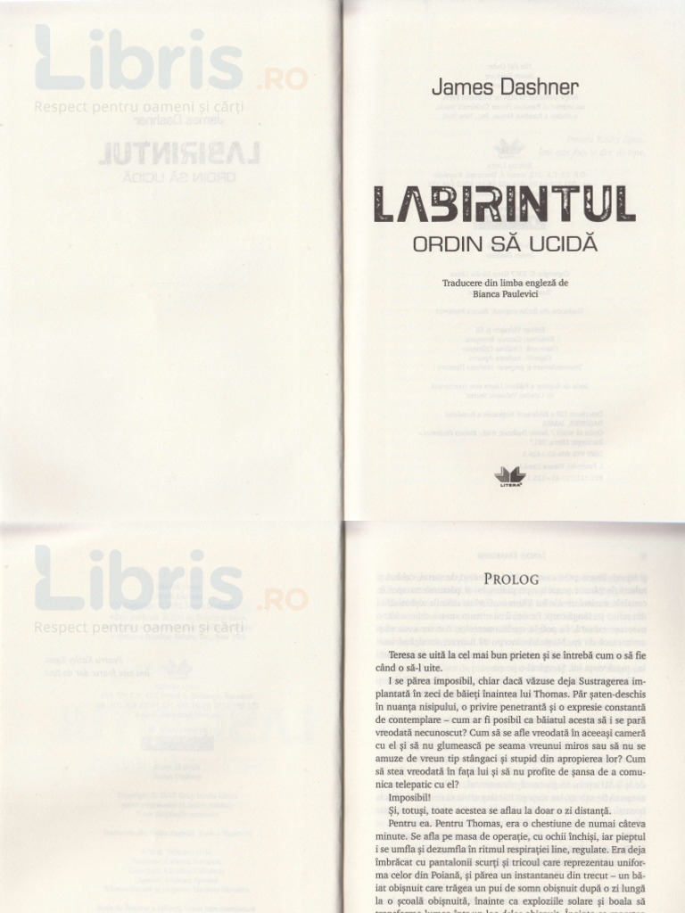 Labirintul Vol. 4 Ordin Sa Ucida - James Dashner PDF | PDF