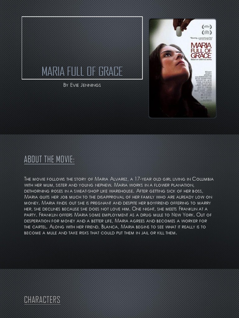 Maria Full of Grace | PDF