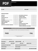 UBER Inspection Form PDF | PDF