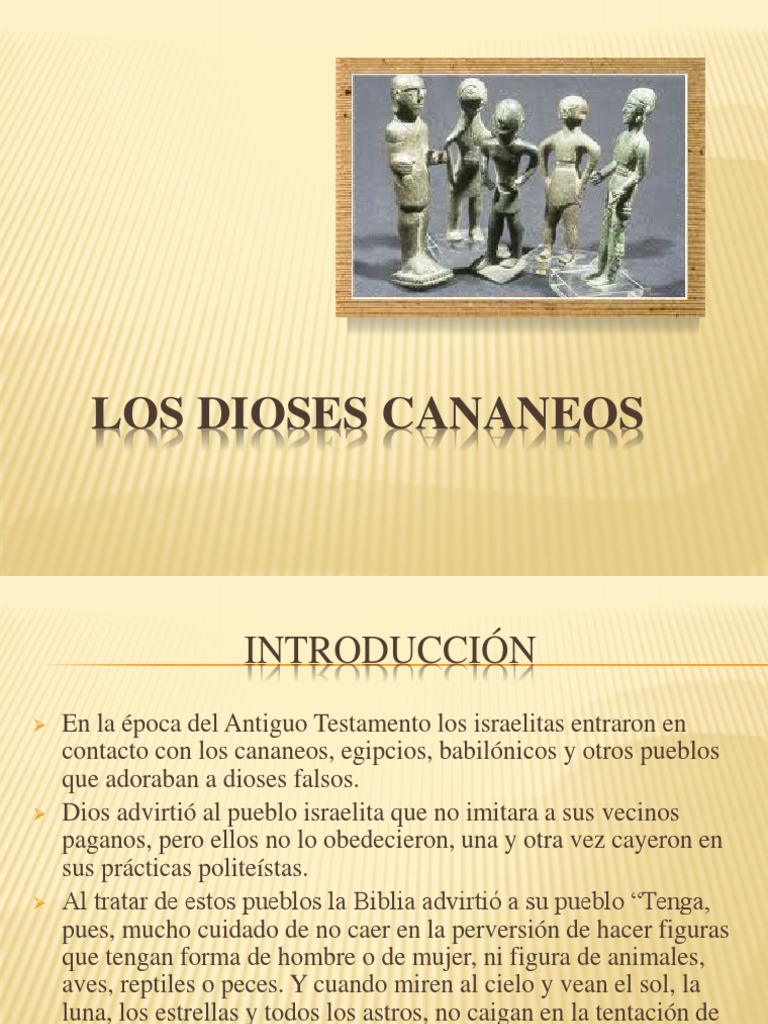 LOPEZ - Los Dioses Cananeos | PDF | Canaán | Biblia