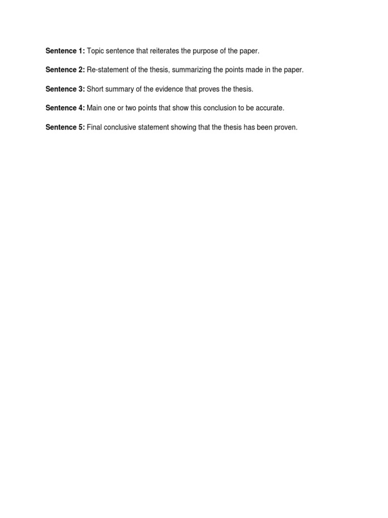 Conclusion Template | PDF