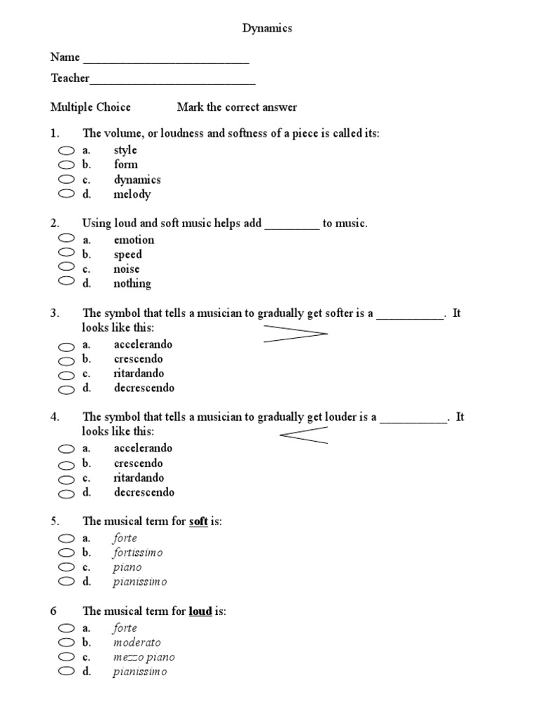 Dynamics 4-5 Test | PDF