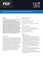 Olsen Method for Soil Phosphorus Analysis | PDF | Soil | Spectrophotometry
