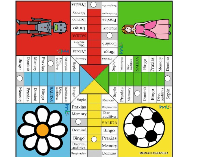 Arasaac - TABLERO - PARCHIS PDF | PDF