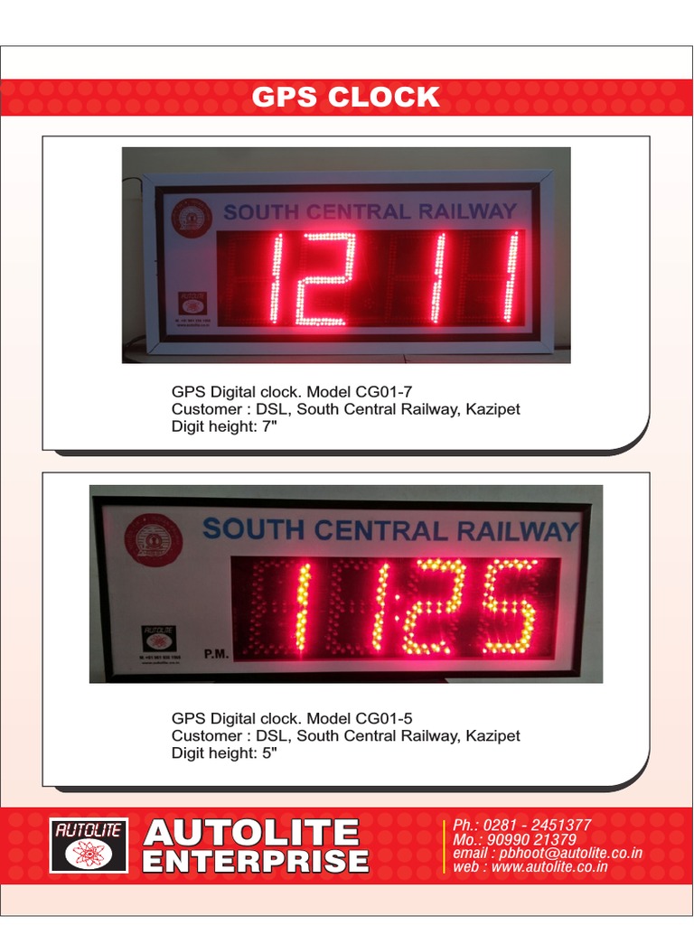 Autolite GPS Clock | PDF | Telecommunications | Computing