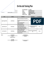 OJT Training Plan Template | PDF | Business