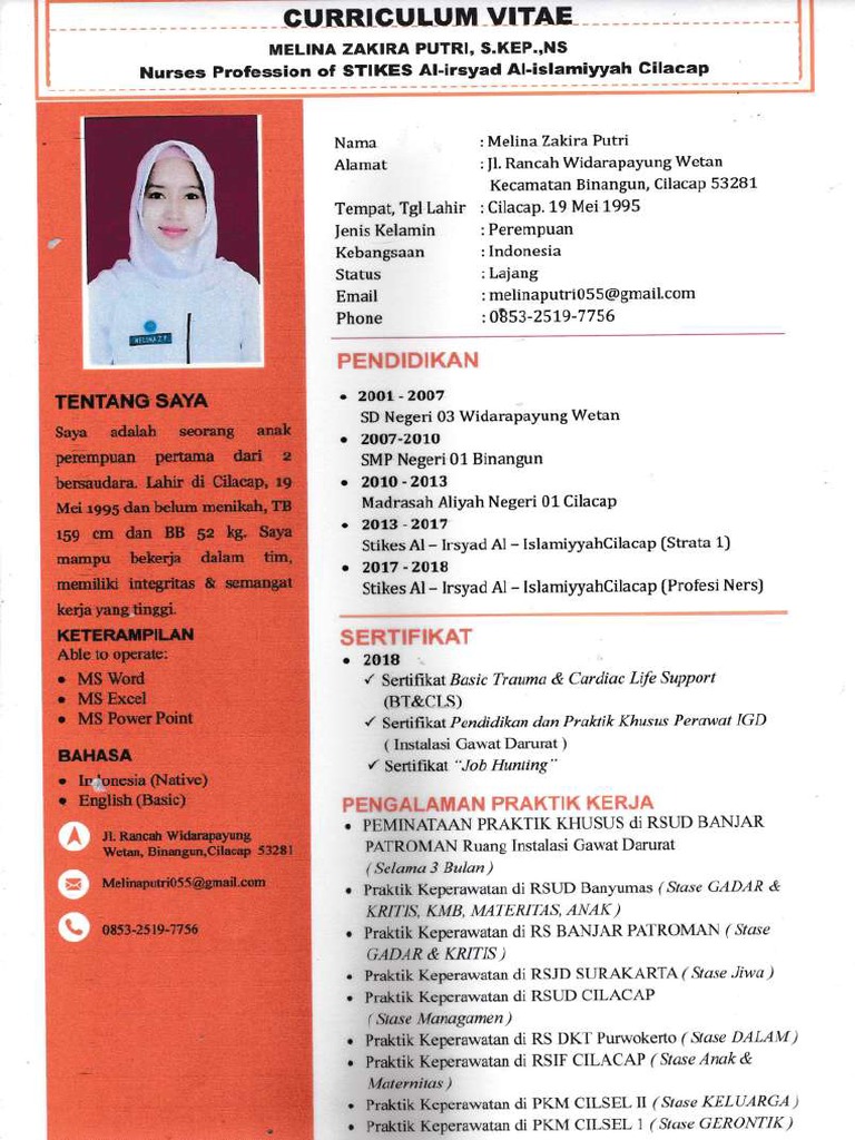 CV Melina - Reduced | PDF