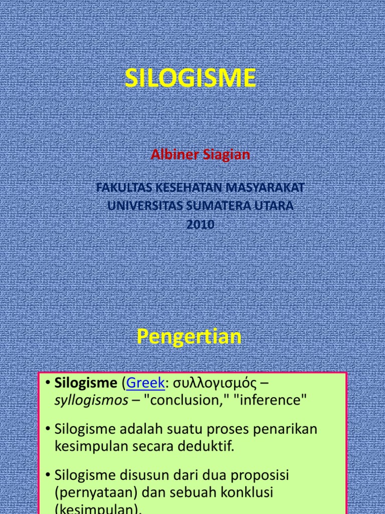 Penalaran Silogisme | PDF | Ilmu Sosial | Gaya Hidup