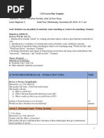 Prototype Lesson Plan Sample | PDF | Lesson Plan | Behavior Modification