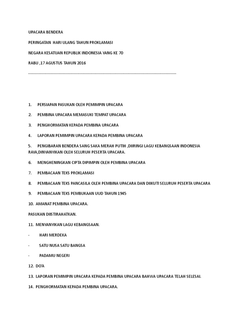 Teks UPACARA Apel | PDF | Perjalanan | Seni