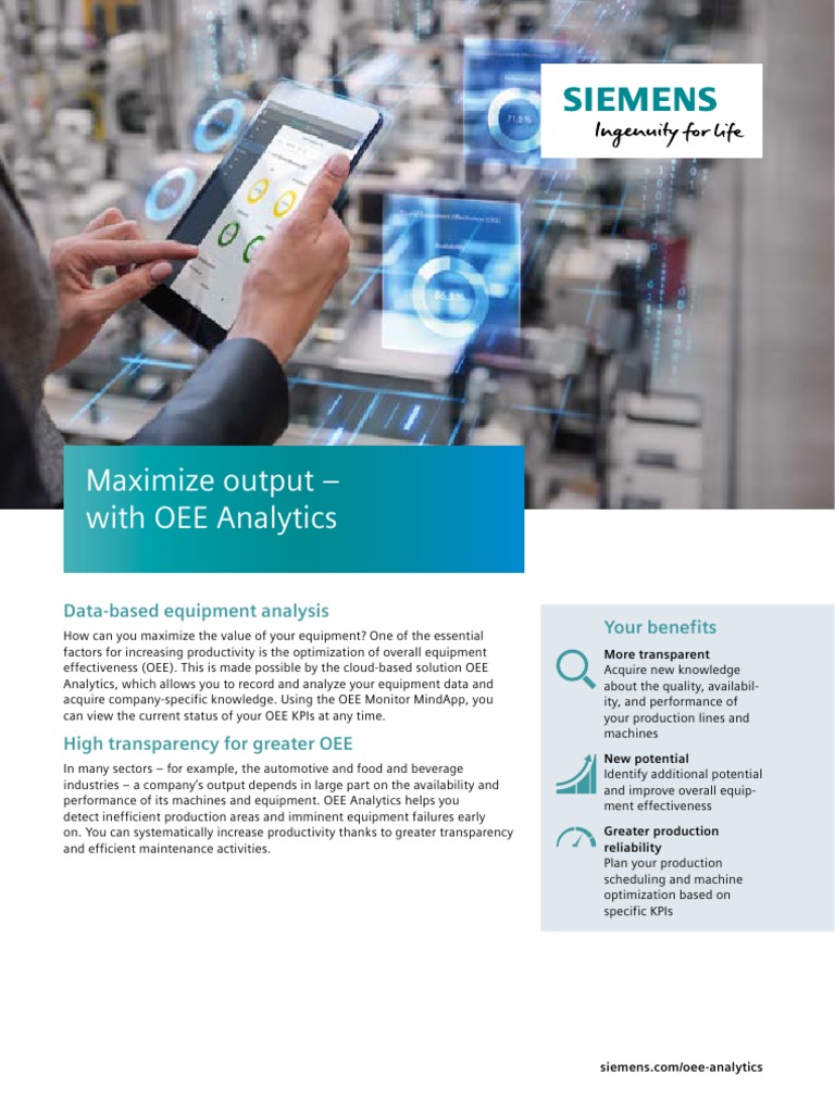 OEE Analytics | PDF | Analytics | Performance Indicator