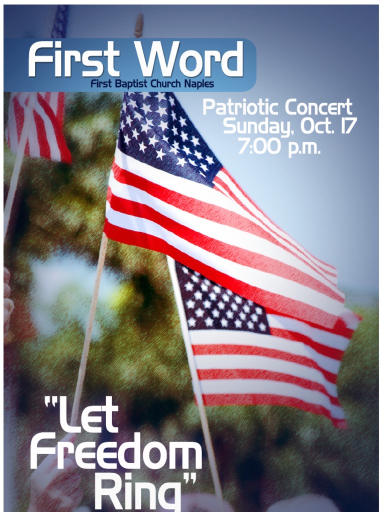 First Word: "Let Freedom Ring" | PDF | Musical Instruments | Worship
